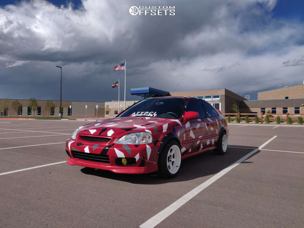 2000 Honda Civic with 15x8 0 MST Time Attack and 195/50R15 Nankang Sp-9 ...