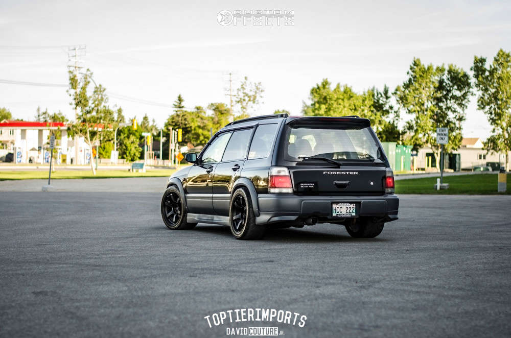 1999 Subaru Forester with 18x10.5 22 Rays Engineering 57DR and 285 ...