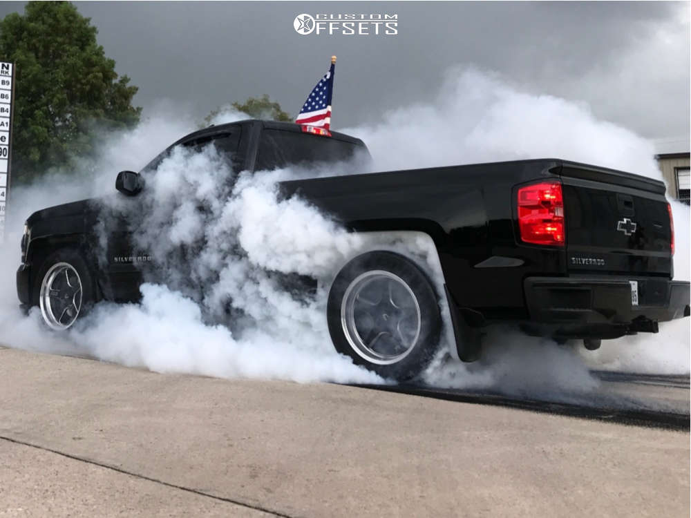 2018 Chevrolet Silverado 1500 with 20x9.5 15 Cosmis Racing Xt-005r and ...