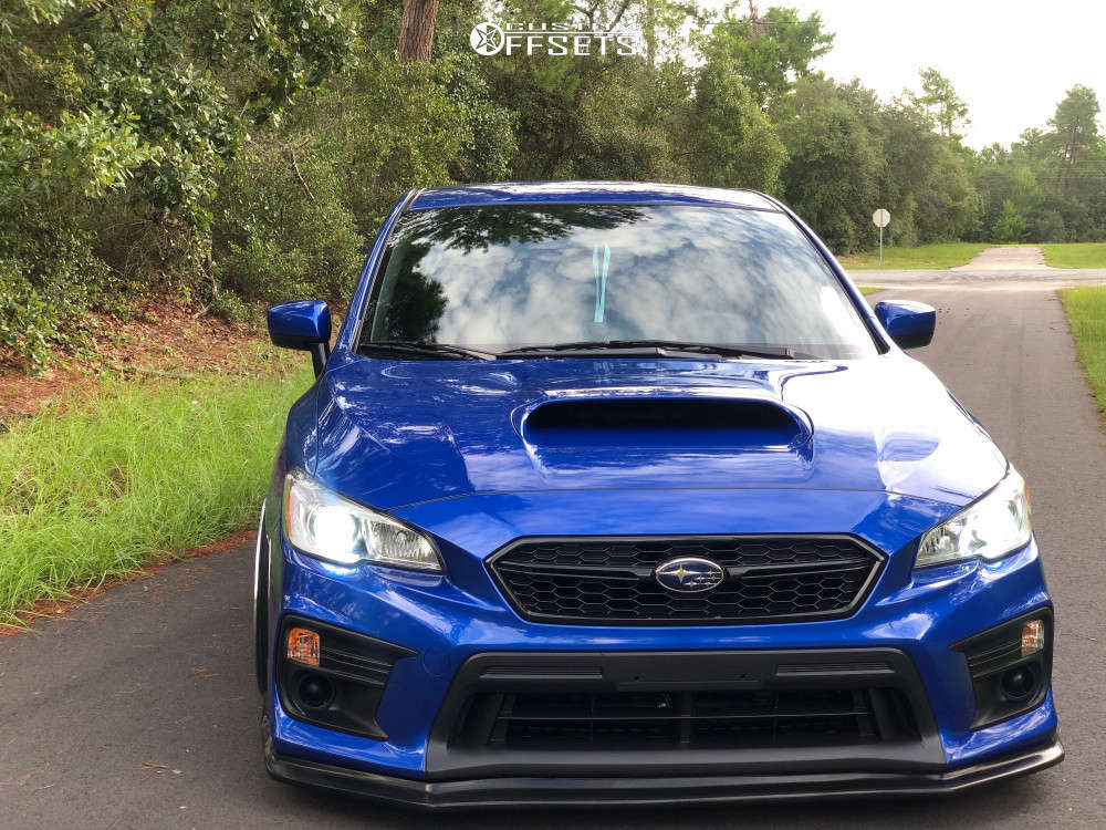2019 Subaru WRX with 18x9.5 18 Weds Erm and 225/35R18 Federal 595 Evo ...