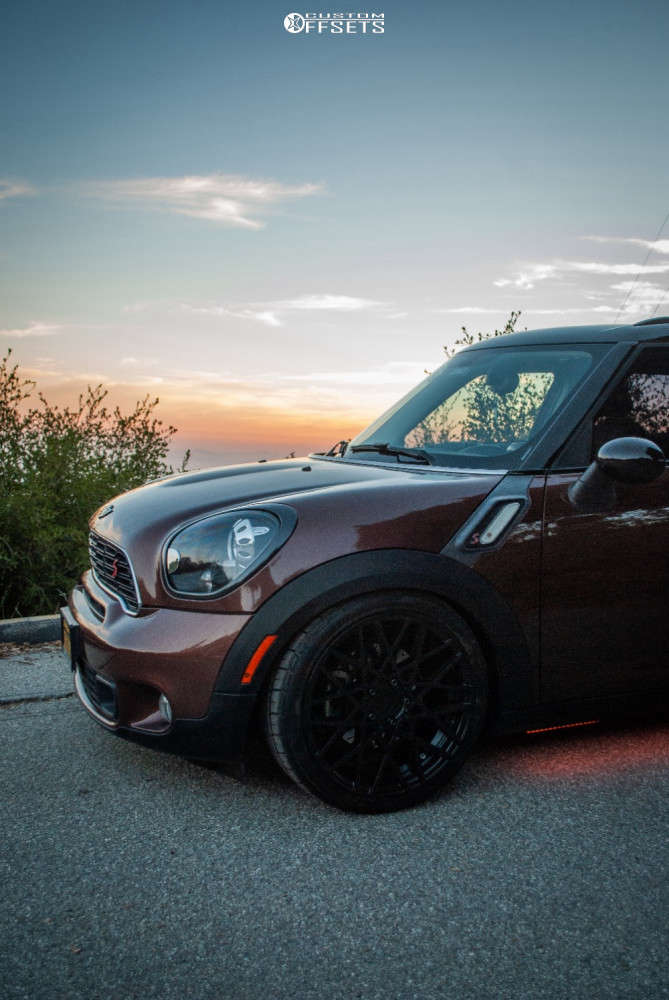 2014 Mini Cooper Countryman with 19x8.5 35 Rotiform Blq and 225/40R19 ...