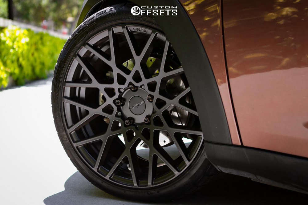 2014 Mini Cooper Countryman with 19x8.5 35 Rotiform Blq and 225/40R19 Federal 595 Rpm and ...