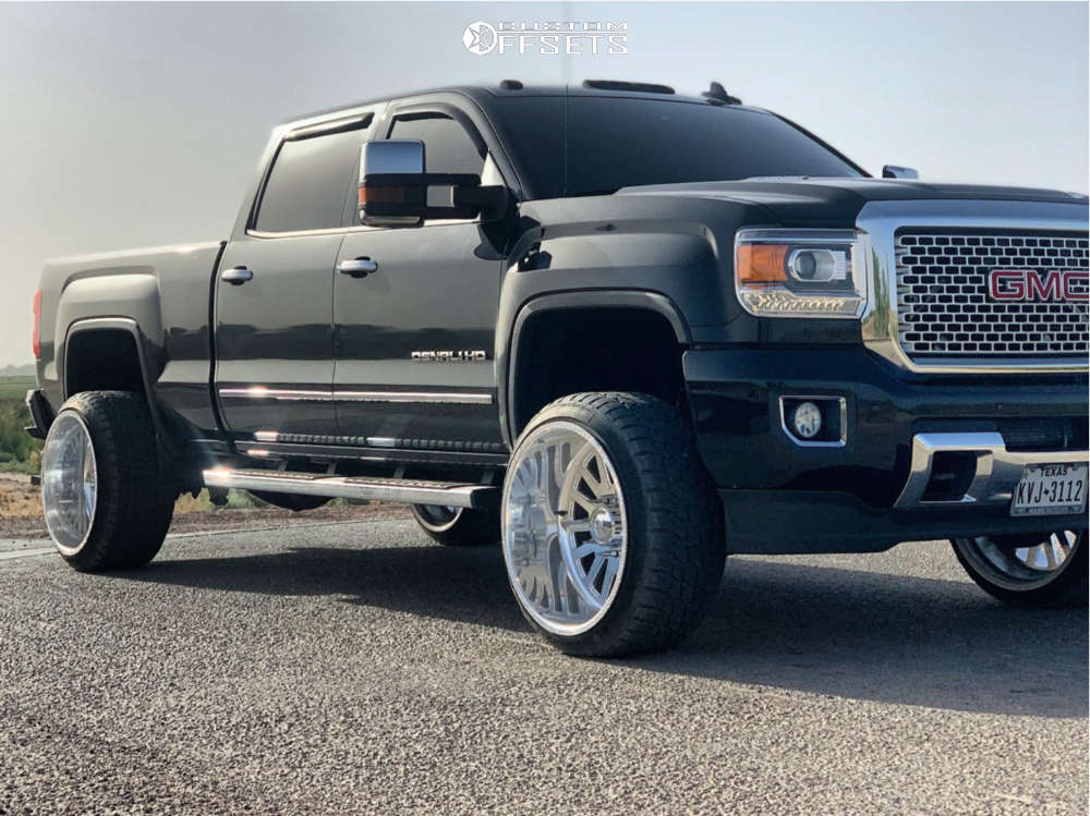 2016 GMC Sierra 2500 HD with 24x14 -73 American Force Atom Ss and 285 ...