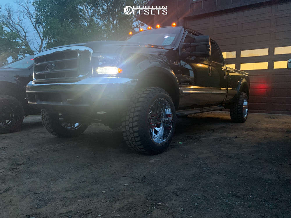 2000 Ford F-350 Super Duty with 22x12 -44 Xtreme Force Xf8 and 33/12 ...