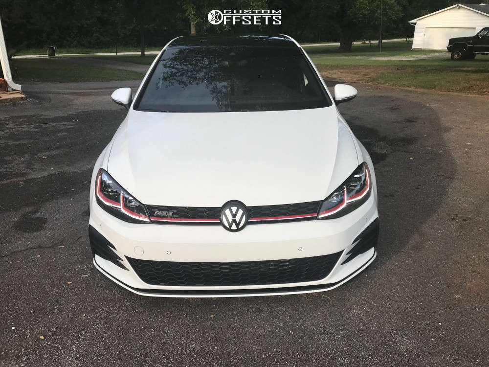 2018 Volkswagen GTI with 18x8.5 35 Rotiform Blq and 225/40R18 Pirelli ...