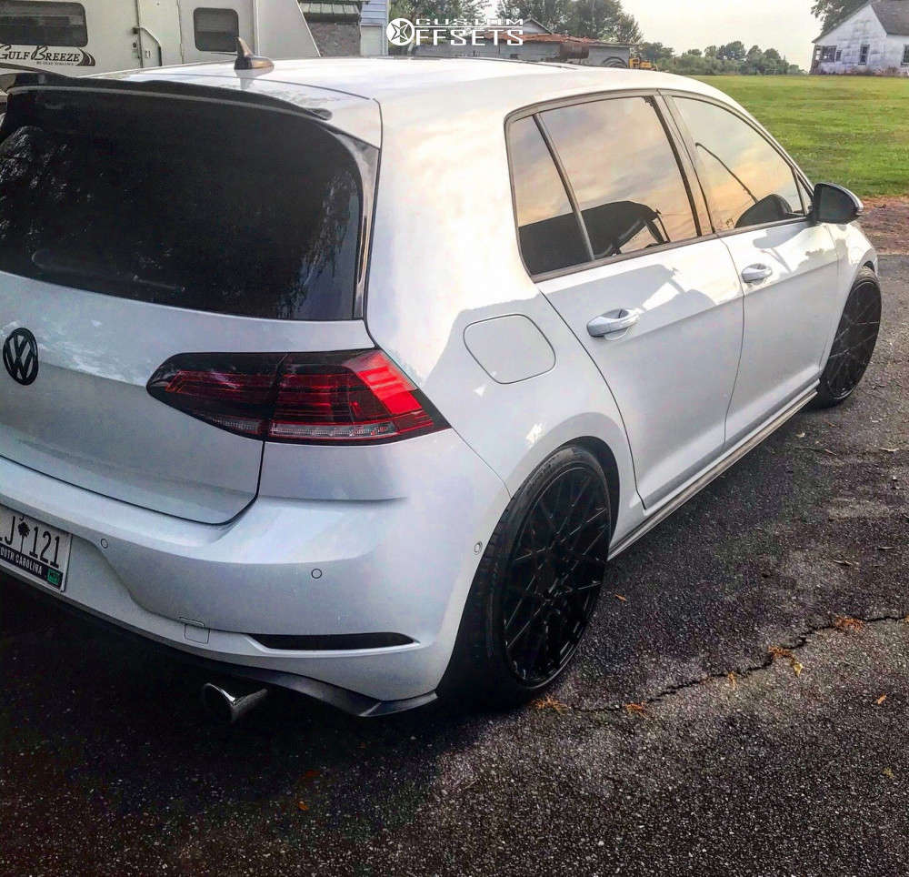 2018 Volkswagen GTI with 18x8.5 35 Rotiform Blq and 225/40R18 Pirelli ...