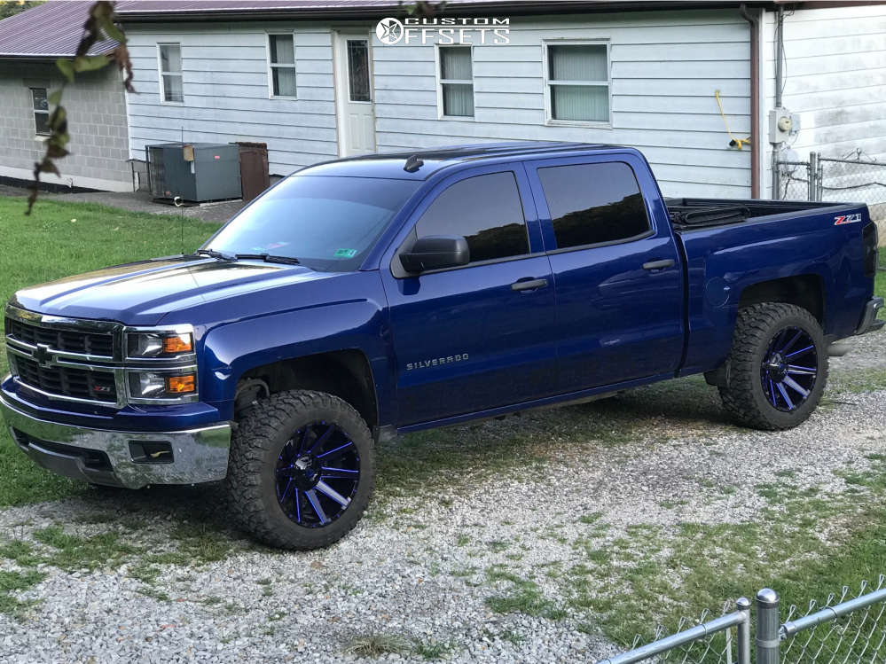 2014 Chevrolet Silverado 1500 with 20x10 -18 Fuel Contra and 33/12.5R20 ...