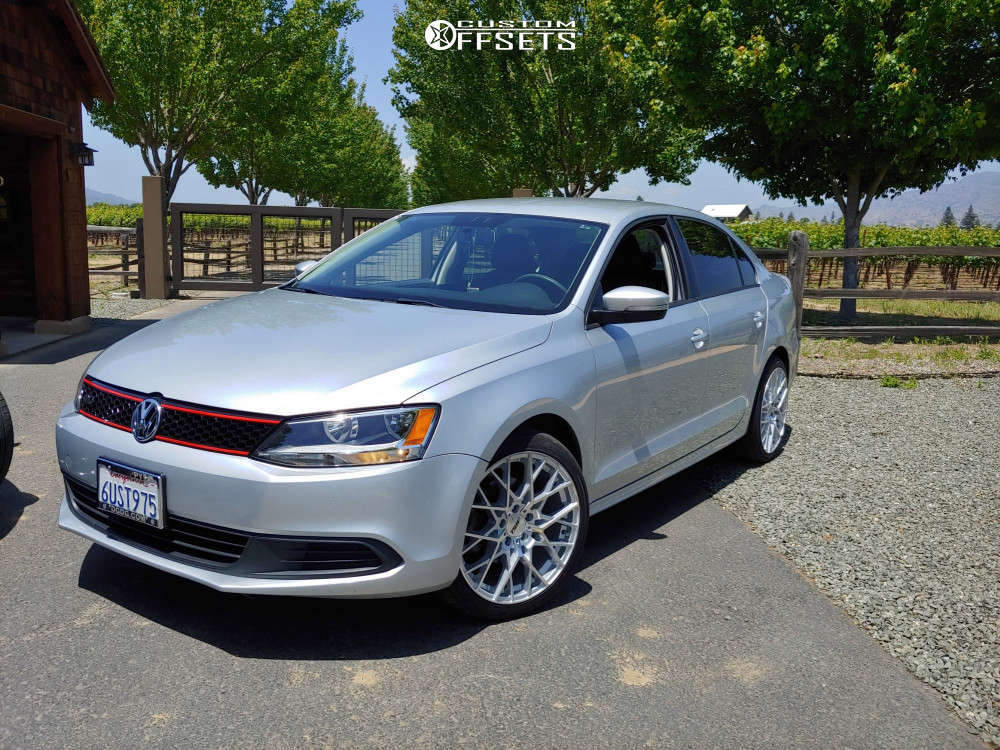 2012 Volkswagen Jetta with 18x8.5 45 TSW Sebring and 225/45R18 Hankook ...
