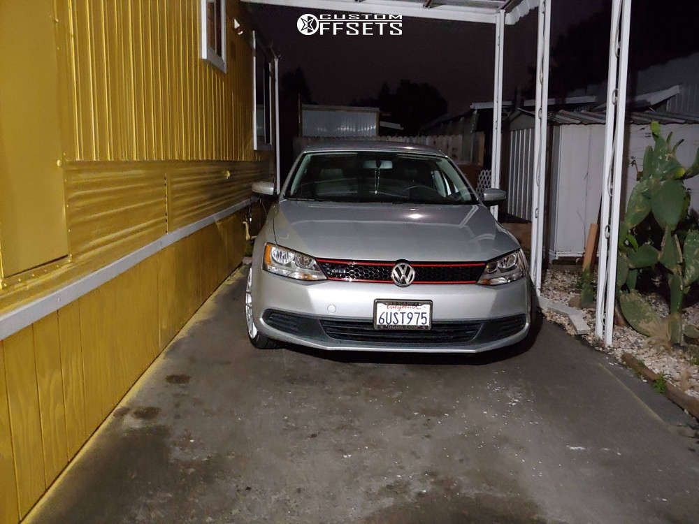 2012 Volkswagen Jetta with 18x8.5 45 TSW Sebring and 225/45R18 Hankook ...