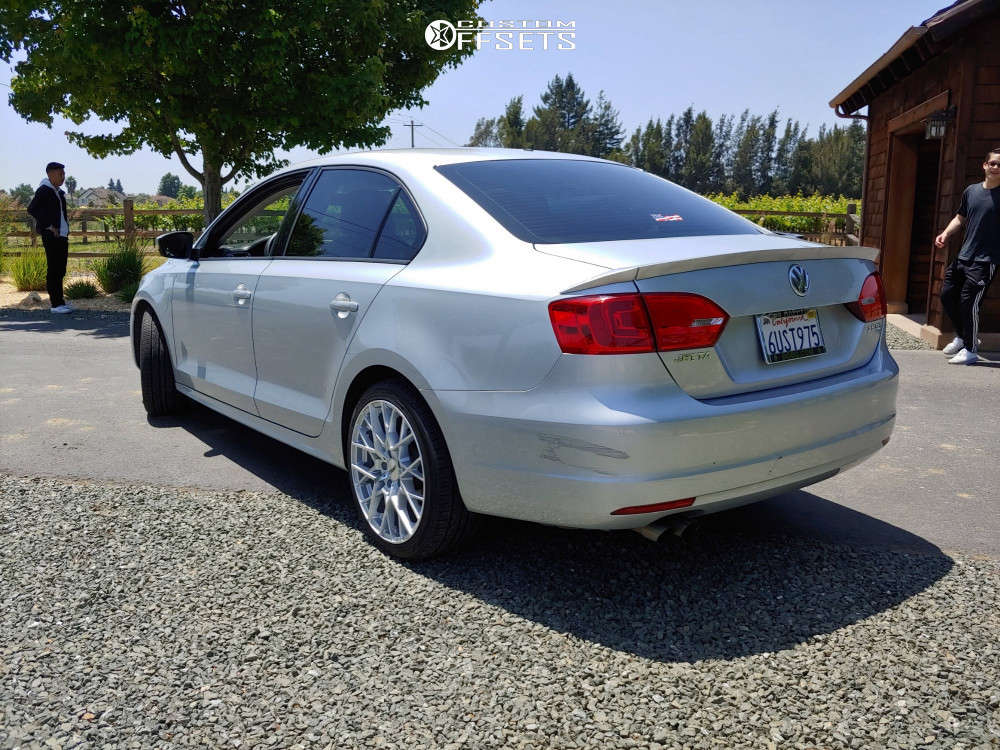 2012 Volkswagen Jetta with 18x8.5 45 TSW Sebring and 225/45R18 Hankook ...