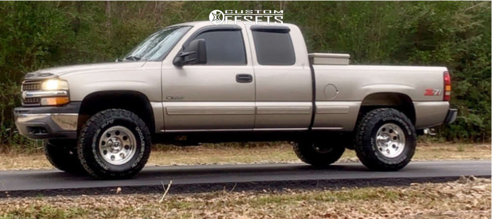 2000 Chevrolet Silverado 1500 with 16x10 -25 American Racing Baja and ...