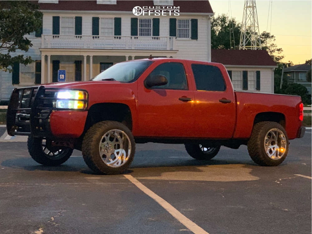 2011 Chevrolet Silverado 1500 with 22x14 -73 American Force Shield Ss and 35/12.5R22 RBP ...