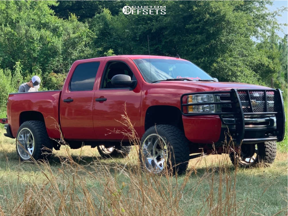 2011 Chevrolet Silverado 1500 with 22x14 -73 American Force Shield Ss and 35/12.5R22 RBP ...