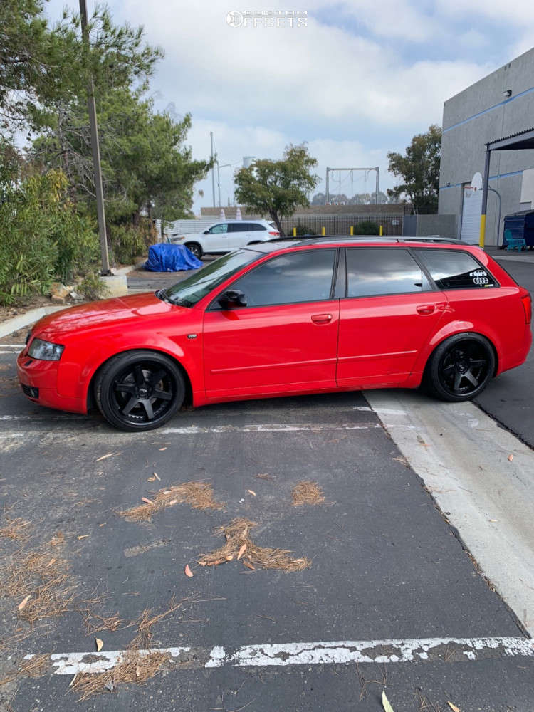 2004 Audi A4 Quattro with 18x9.5 35 Niche Altair and 235/25R18 Michelin ...