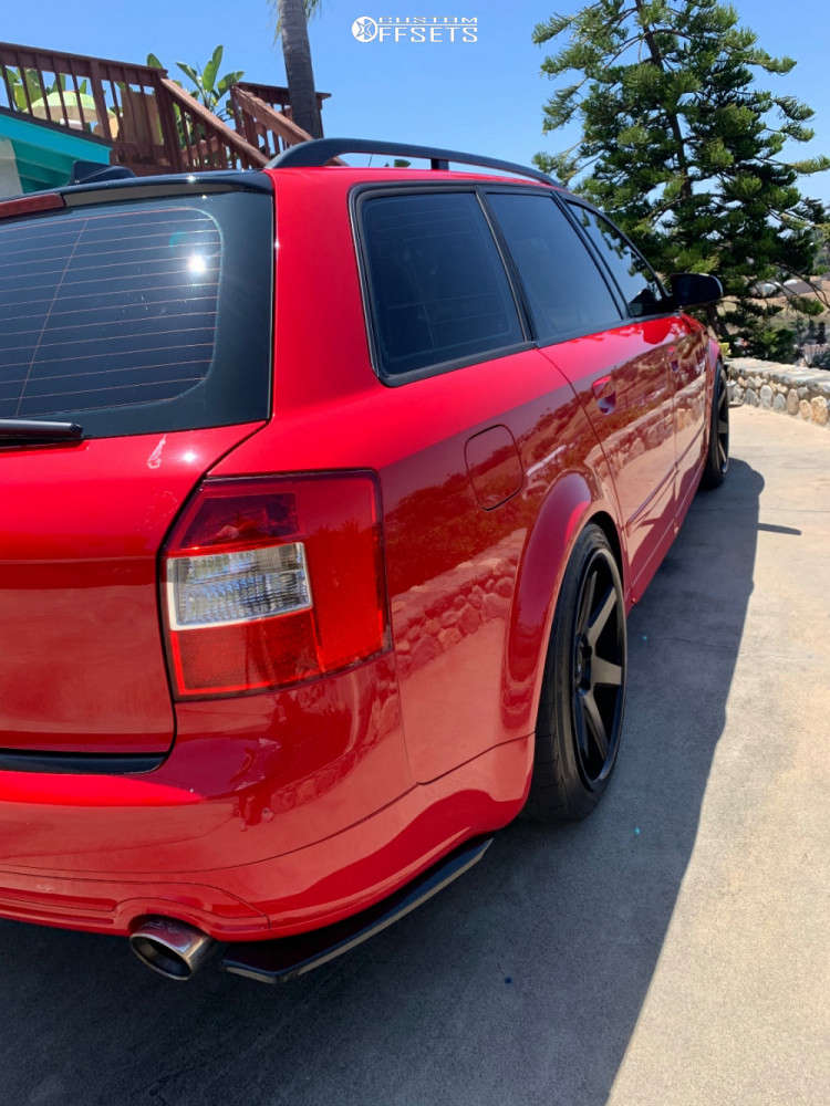 2004 Audi A4 Quattro with 18x9.5 35 Niche Altair and 235/25R18 Michelin ...