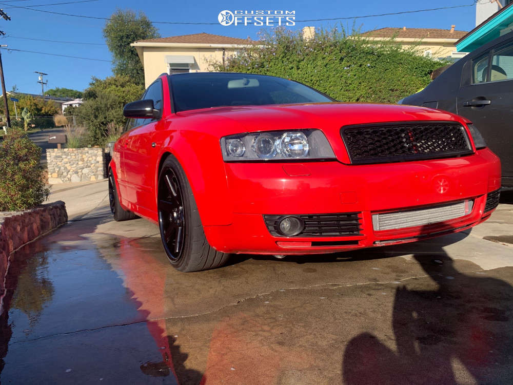 2004 Audi A4 Quattro with 18x9.5 35 Niche Altair and 235/25R18 Michelin ...