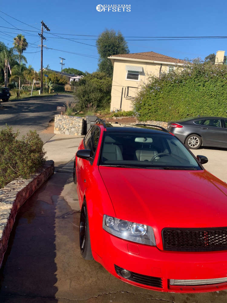 2004 Audi A4 Quattro with 18x9.5 35 Niche Altair and 235/25R18 Michelin ...