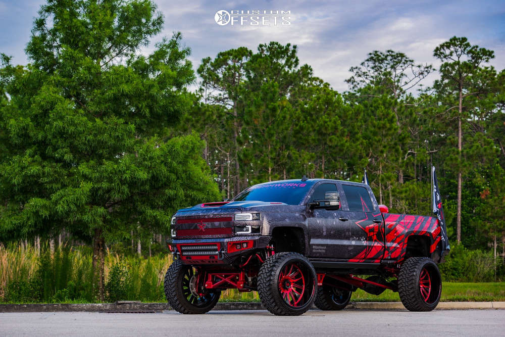2017 Chevrolet Silverado 2500 HD with 28x16 -76 RBP Forged Battalion ...