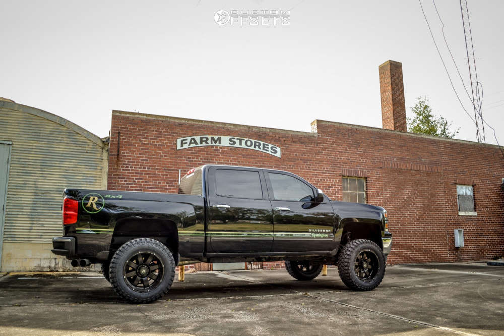 2014 Chevrolet Silverado 1500 with 20x10 -25 Remington 8-point and 35/ ...