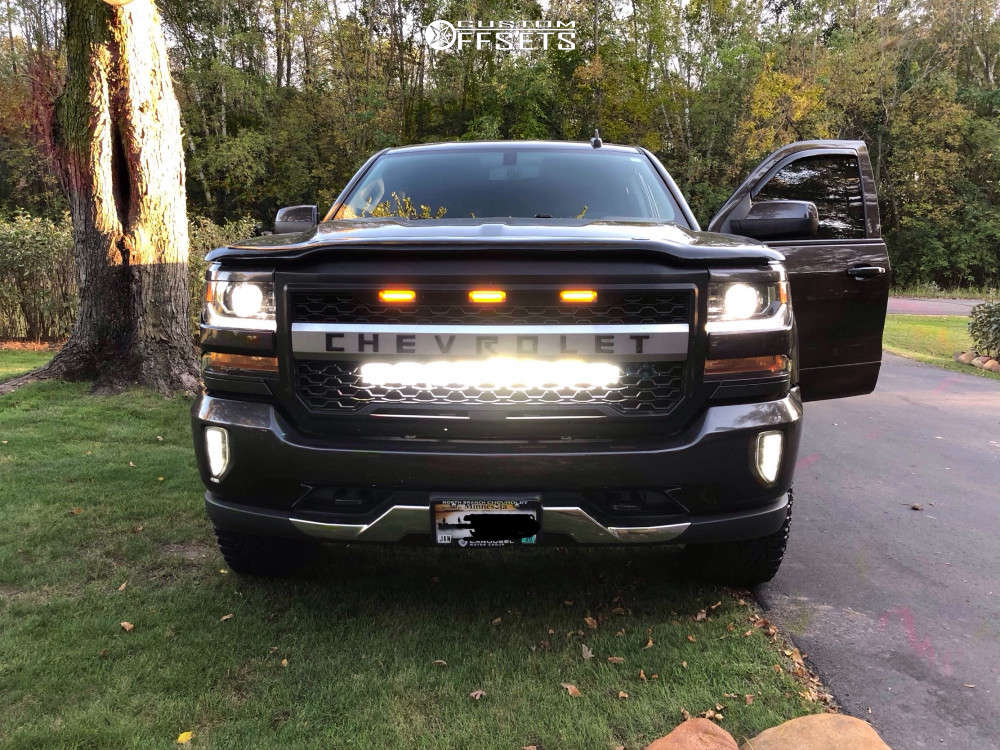 2016 Chevrolet Silverado 1500 with 20x9 0 Ballistic Razorback and 275 ...