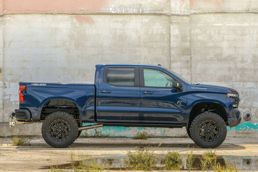 2019 Chevrolet Silverado 1500 with 20x9 -10 HD Caliber and 37/12.5R20 ...