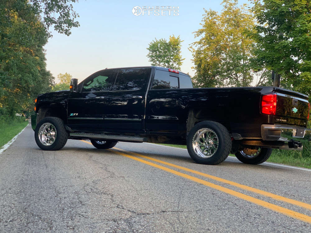 2019 Chevrolet Silverado 3500 HD with 20x10 -25 American Force Lucky Ss ...