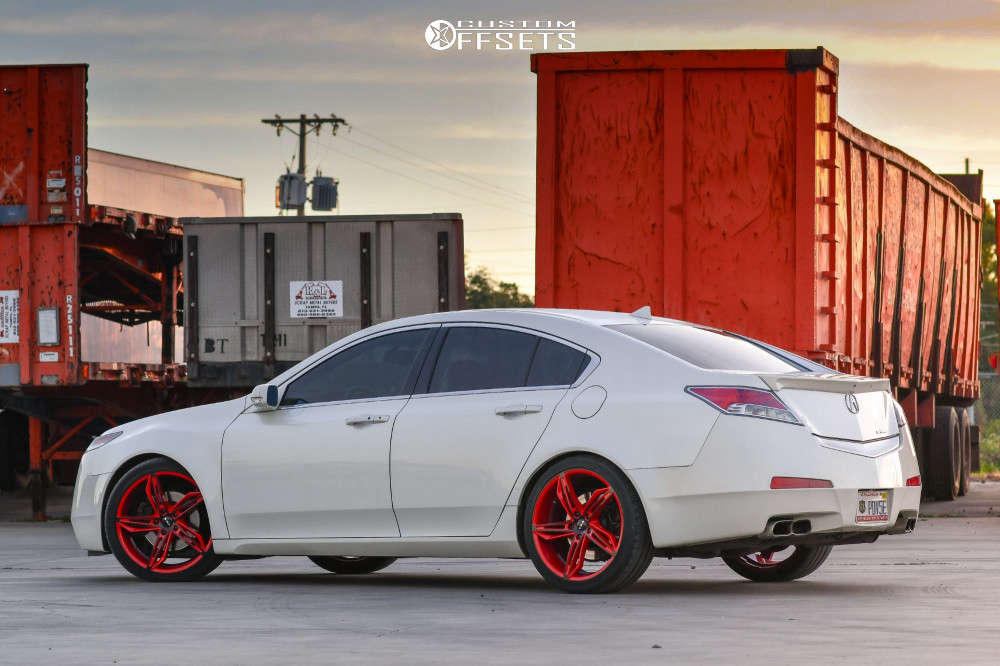 2011 Acura TL with 20x8.5 35 HD Fly-cutter and 255/35R20 Nitto Nt555 G2 ...