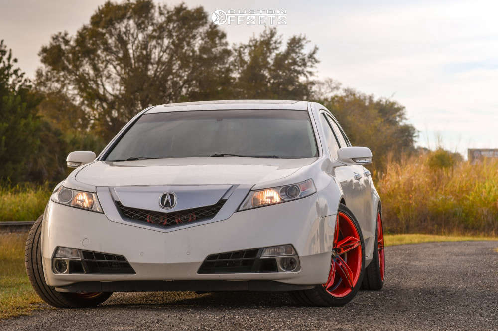 2011 Acura TL with 20x8.5 35 HD Fly-cutter and 255/35R20 Nitto Nt555 G2 ...