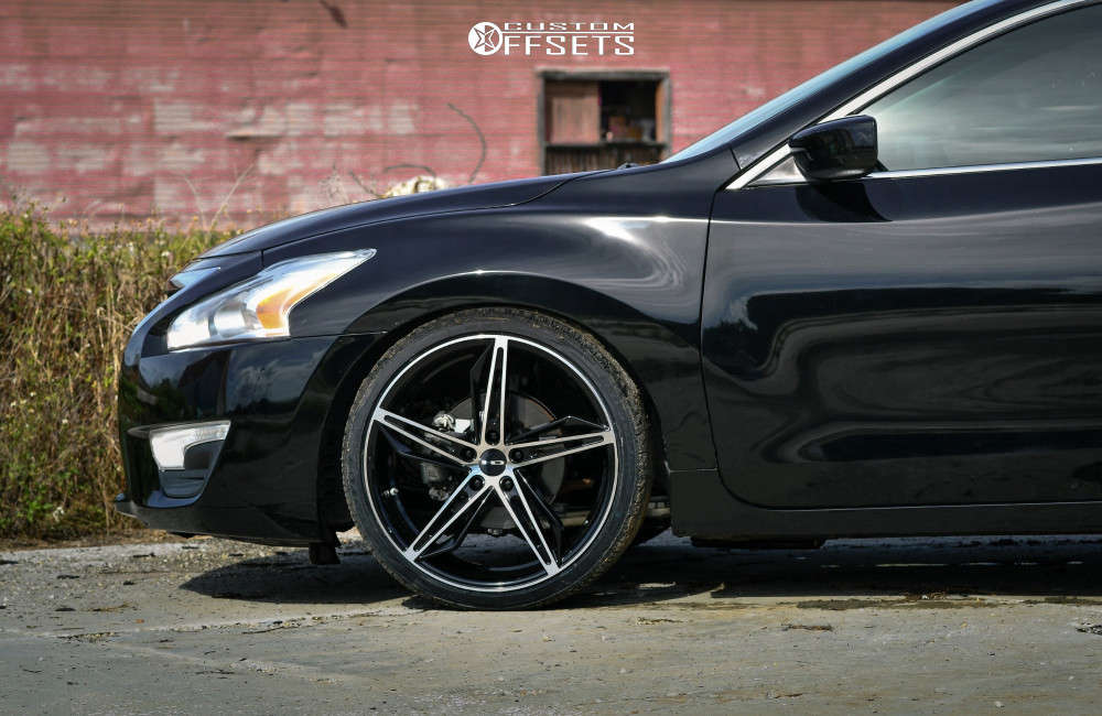 2017 Nissan Altima with 20x8.5 35 HD Fly-cutter and 225/30R20 Toyo ...