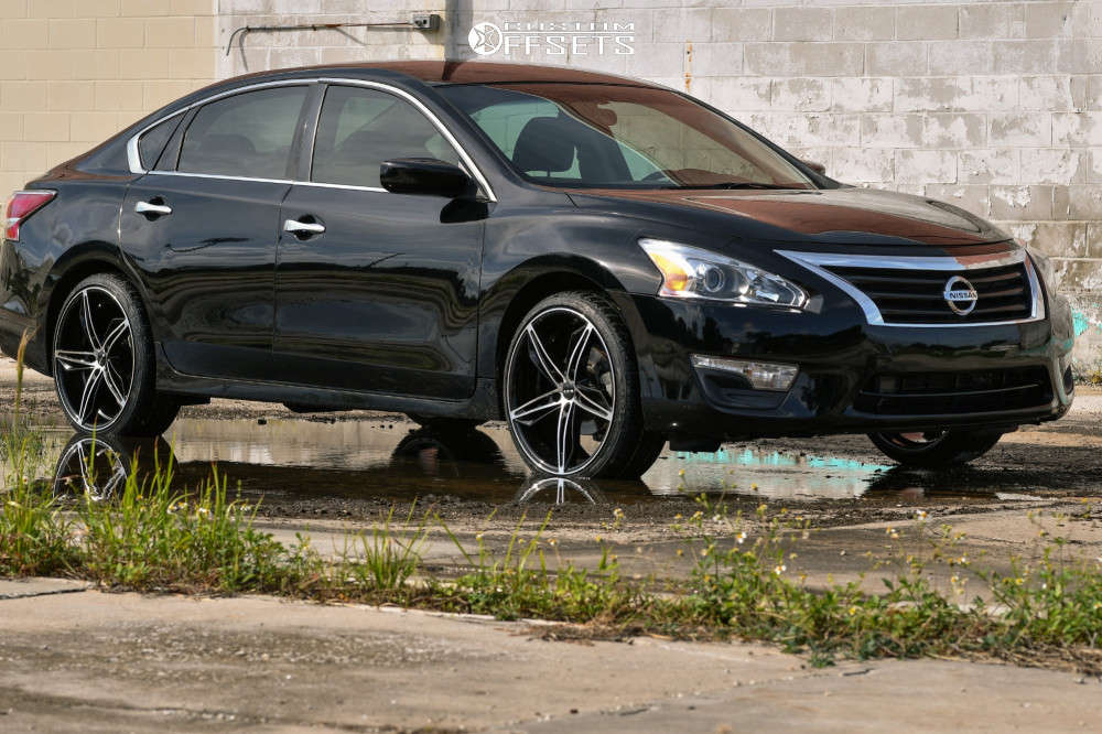 2017 Nissan Altima with 20x8.5 35 HD Fly-cutter and 225/30R20 Toyo ...