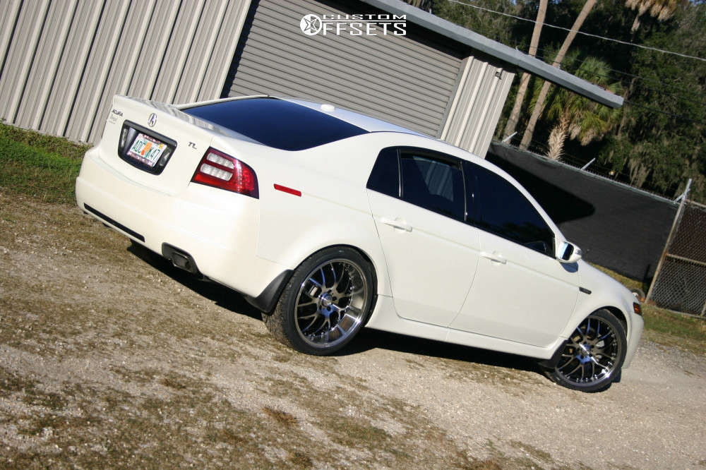 2008 Acura TL with 20x8 35 HD Msr and 225/35R20 Nexen 3000 and Stock ...