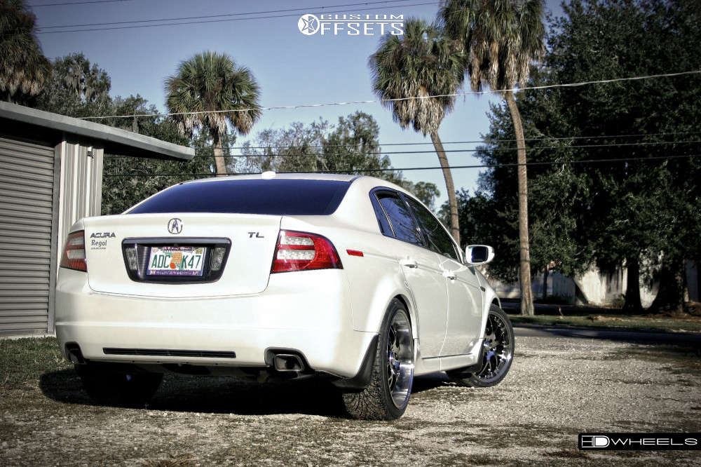 2008 Acura TL with 20x8 35 HD Msr and 225/35R20 Nexen 3000 and Stock ...