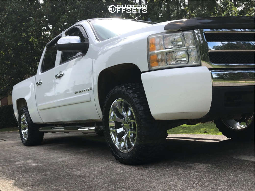 2008 Chevrolet Silverado 1500 with 20x9 27 OE Performance 169 and 295 ...
