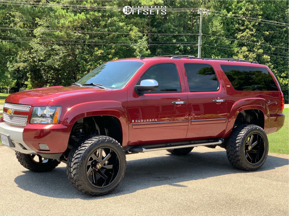 2008 Chevrolet Suburban with 22x12 -51 ARKON OFF-ROAD Lincoln and 325 ...