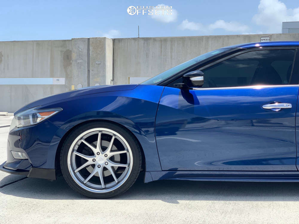 2016 Nissan Maxima with 20x9 35 Ferrada FR2 and 255/35R20 Achilles Atr ...