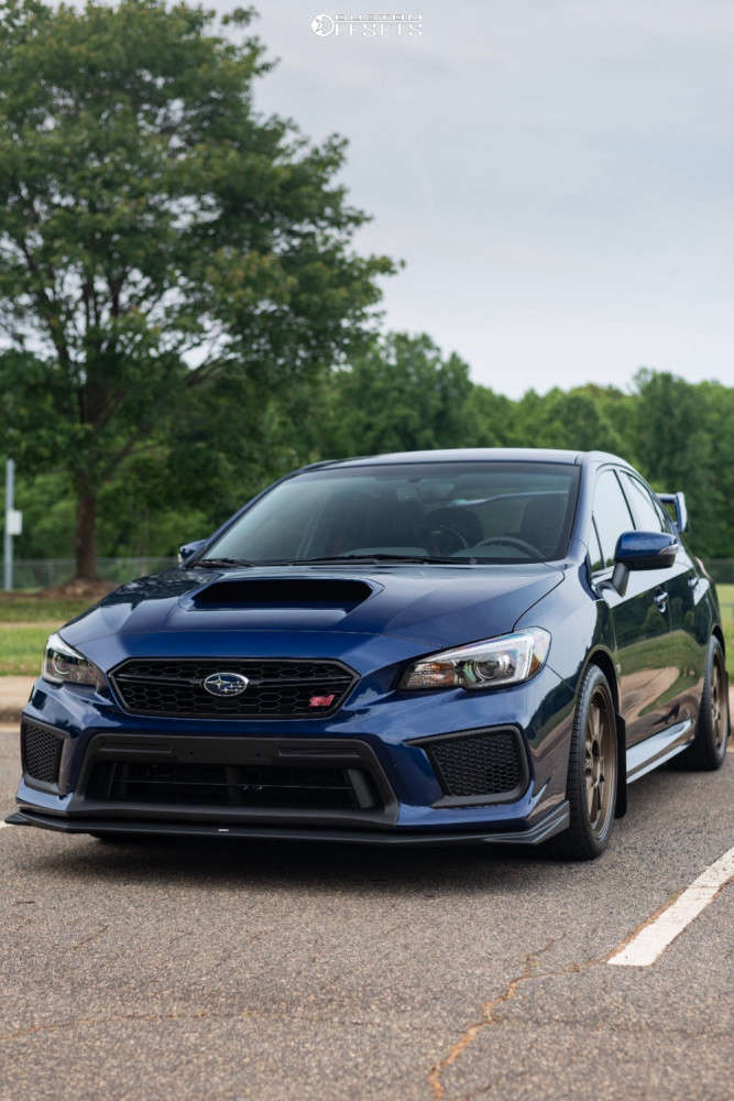 2019 Subaru WRX STI with 18x8.5 35 Konig Hypergram and 245/40R18 ...