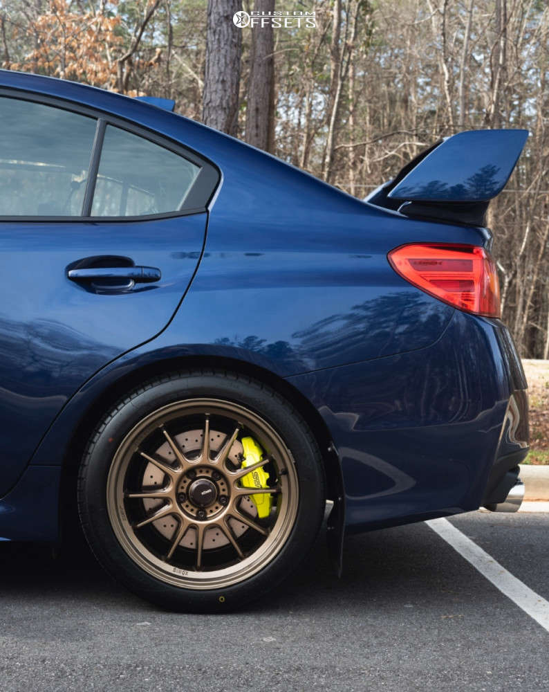 2019 Subaru WRX STI with 18x8.5 35 Konig Hypergram and 245/40R18 Nankang NS-25 and Stock ...