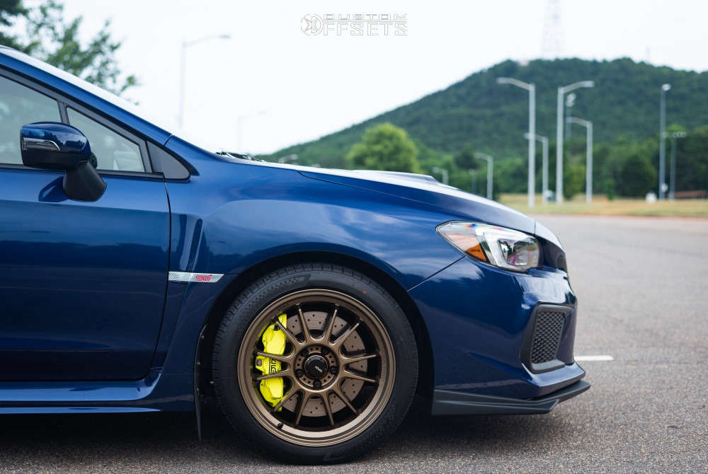 2019 Subaru WRX STI with 18x8.5 35 Konig Hypergram and 245/40R18 ...