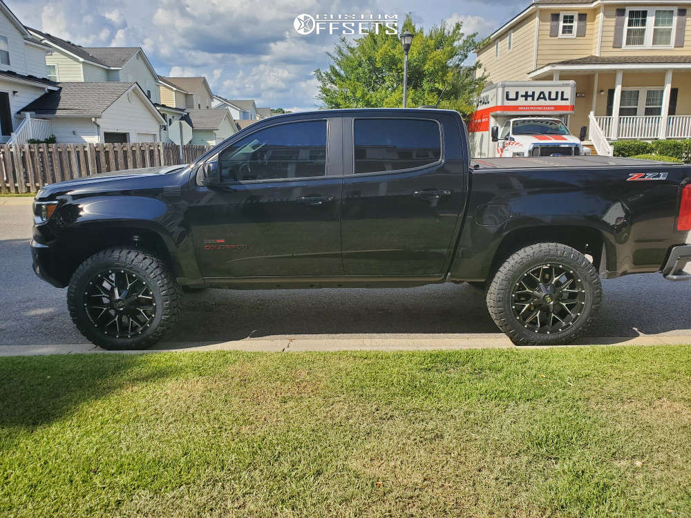 2016 Chevrolet Colorado with 20x9 Hardrock Affliction and 33/11.5R20 ...