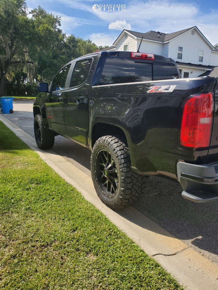 2016 Chevrolet Colorado with 20x9 Hardrock Affliction and 33/11.5R20 ...