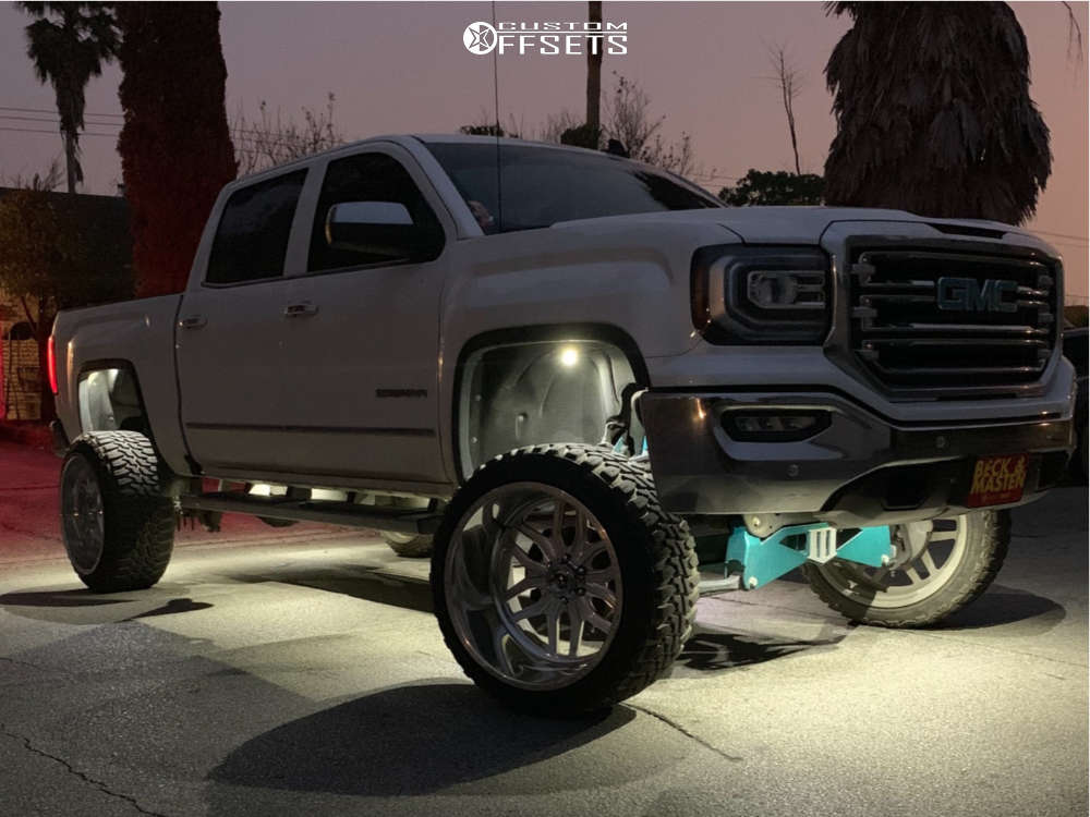 2017 GMC Sierra 1500 with 24x14 -76 Fuel Forged Ff66 and 35/12.5R24 ...