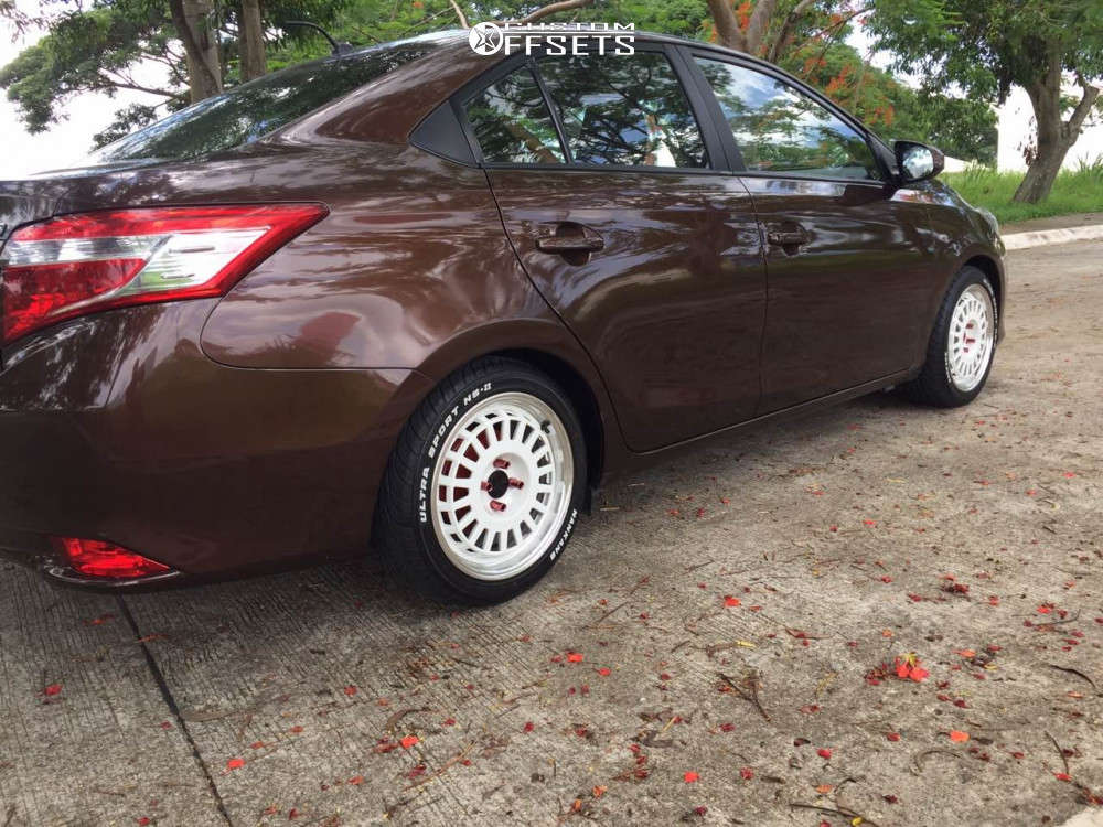 2014 Toyota Yaris with 16x7 40 Rota Eg6 and 205/45R16 Nankang Ns2 and ...