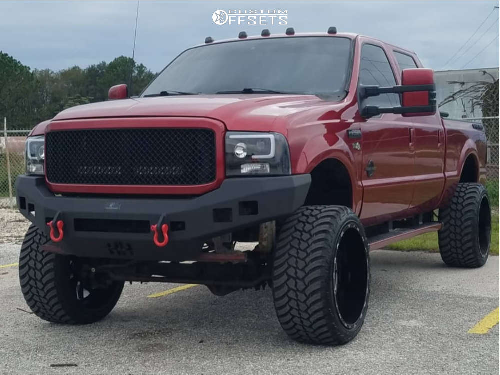 2001 Ford F-250 Super Duty with 24x14 -76 TIS 544BM and 35/12.5R24 AMP ...