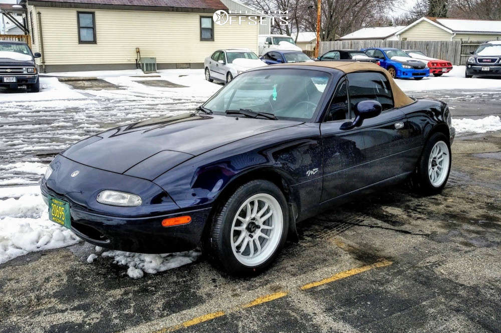 1996 Mazda Miata Wheel Offset Flush Stock | 745921 | Custom Offsets