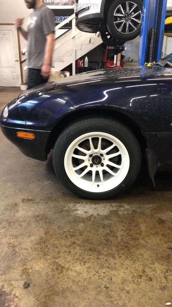 1996 Mazda Miata with 15x8 30 Cosmis Racing XT-206R-FF and 205/50R15 ...