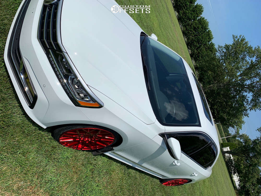 2017 Volkswagen Passat with 19x8.5 45 Rotiform Blq and 235/35R19 ...