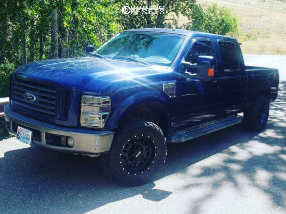 2008 Ford F-250 Super Duty with 18x9 10 MKW M91 and 33/12.5R18 Fuel Mud ...