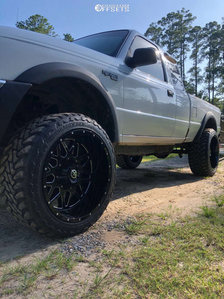 2003 Ford Ranger with 22x12 -44 XF Offroad Xf-211 and 33/12.5R22 Toyo ...