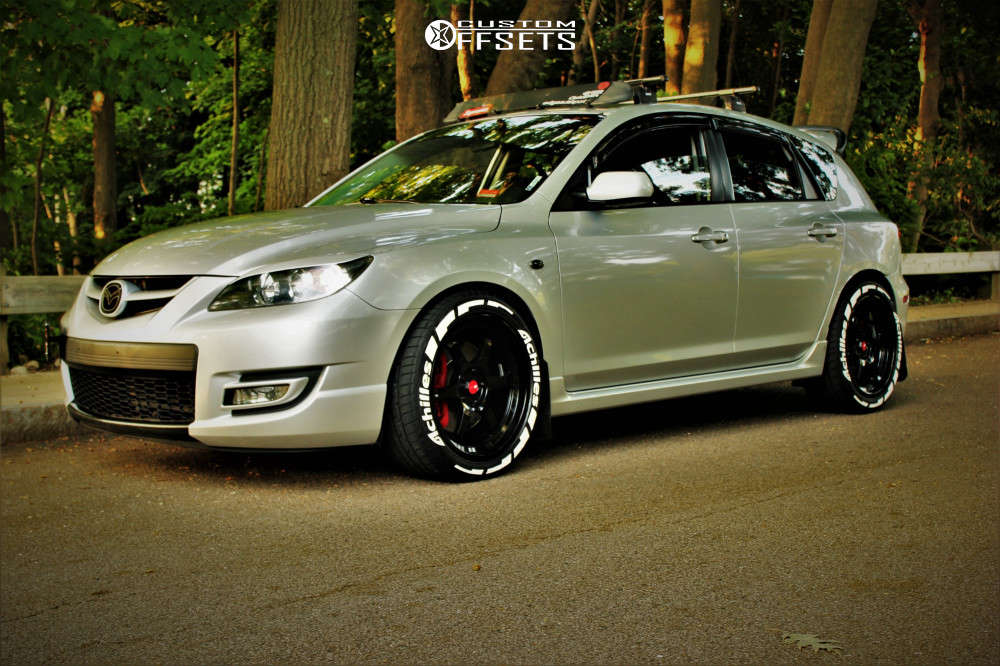 2007 Mazda MazdaSpeed3 with 18x8.5 35 Aodhan Ah08 and 235/45R18 ...