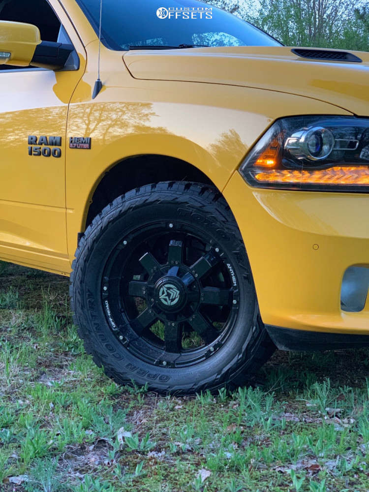 2016 Ram 1500 with 20x9 -12 Anthem Off-Road Defender and 305/55R20 Toyo ...